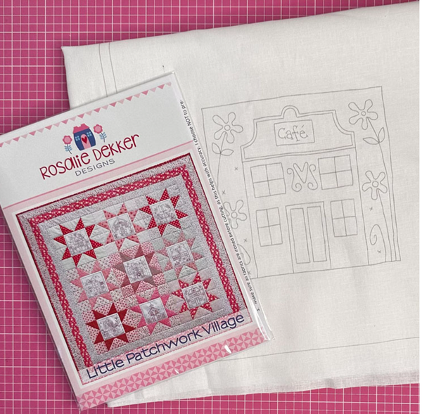 Little Patchwork Village wall hanging pattern by Rosalie Dekker – Red ...