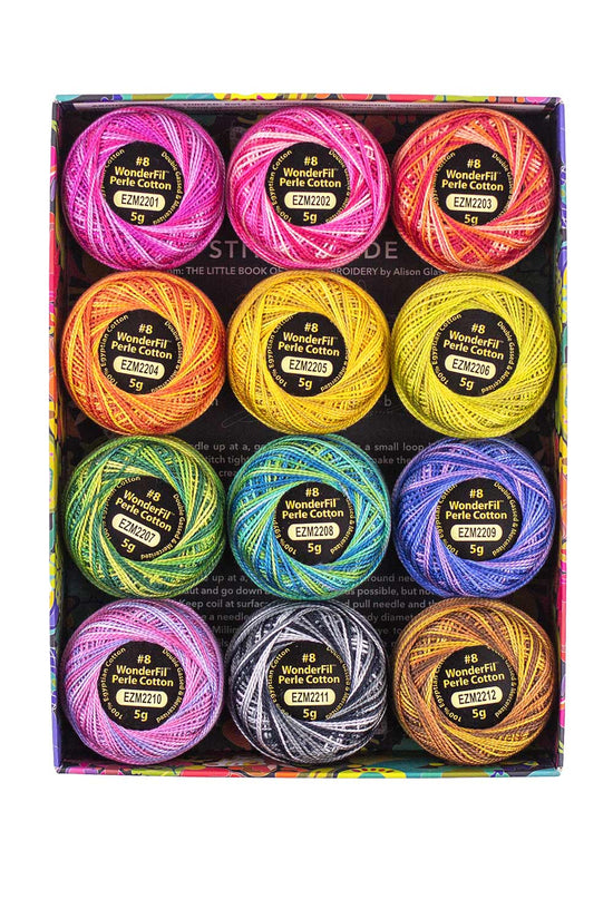 Perle Cotton Thread Box by Alison Glass for WonderFil - Stars – Red ...
