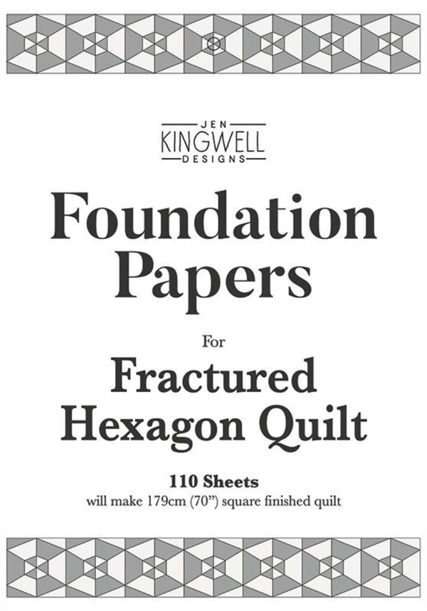 Fractured Hexagon Foundation Papers by Jen Kingwell Designs – Red ...